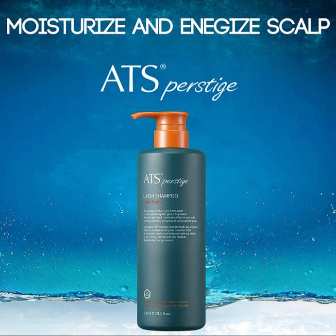 [ATS] Perstige Livesh Shampoo, 600ML, 20.29 fl.oz, Refreshing, Hair Lo ...
